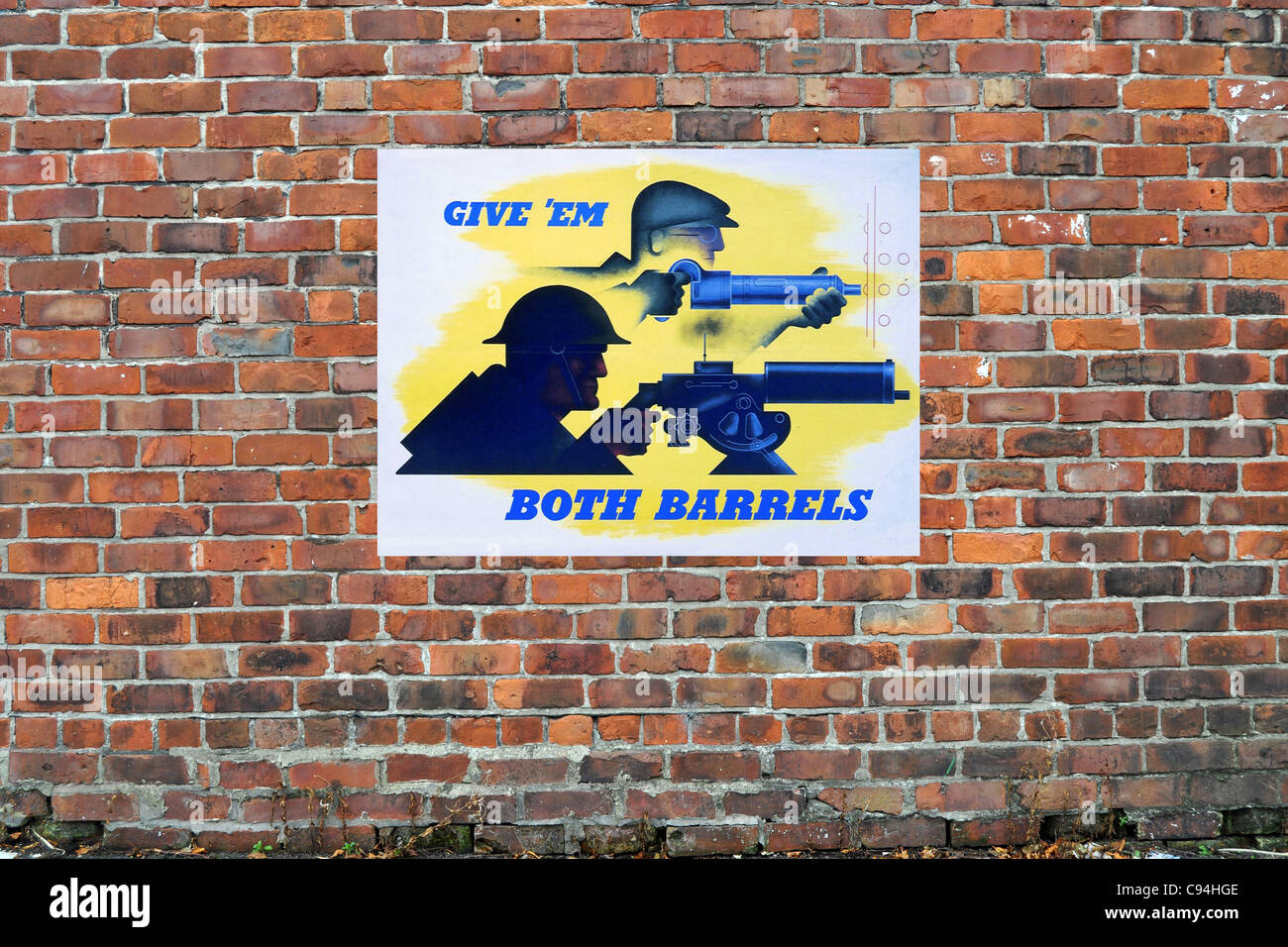 American WW2 Propaganda Poster on a brick wall Stock Photo - Alamy