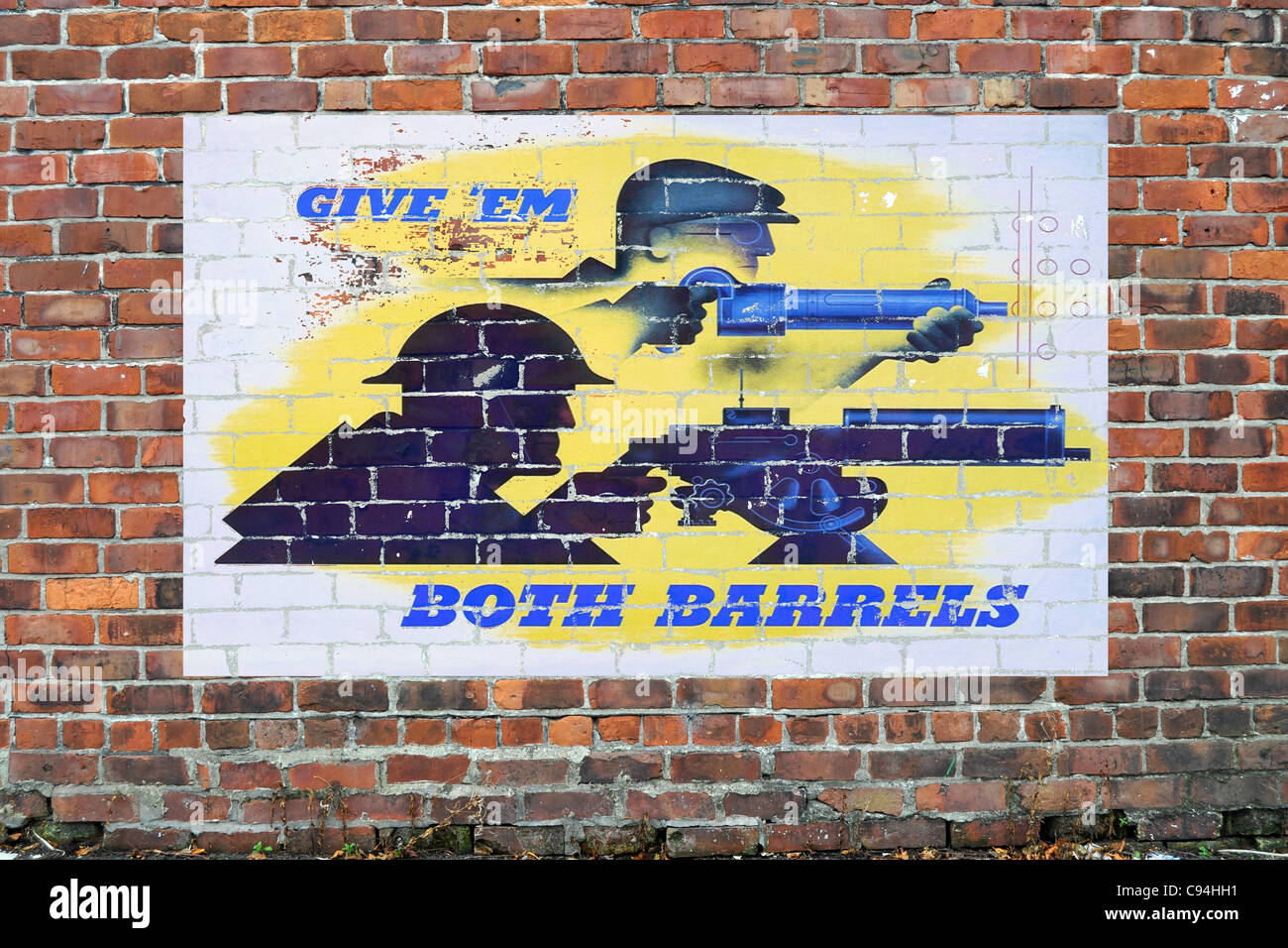 American WW2 Propaganda Poster on a brick wall Stock Photo - Alamy