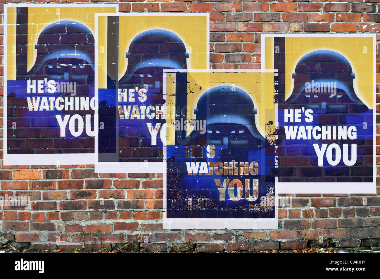 American WW2 Propaganda Posters on a brick wall Stock Photo - Alamy