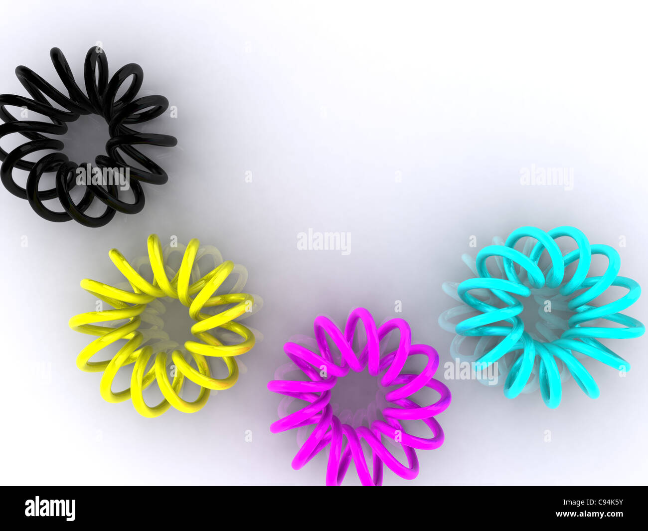 CMYK abstract. 3d Stock Photo - Alamy