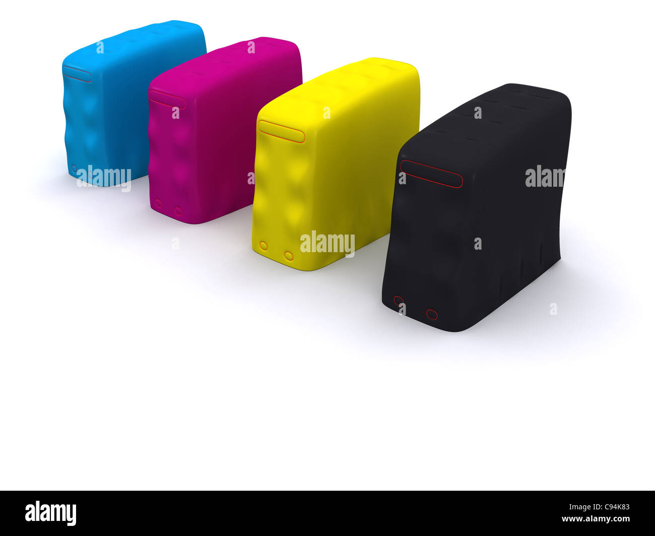 computer box. 3d Stock Photo - Alamy