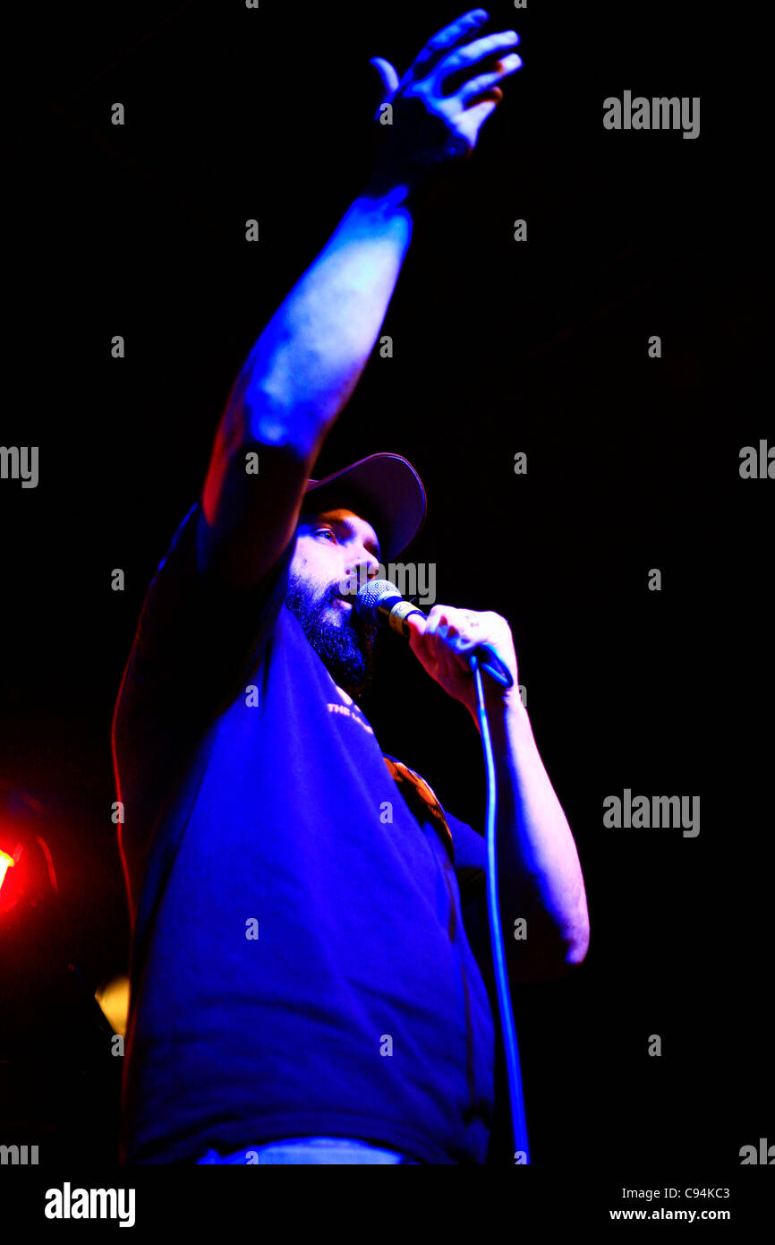 Neil Fallon from the band Clutch performing live at the Cockpit, Leeds ...