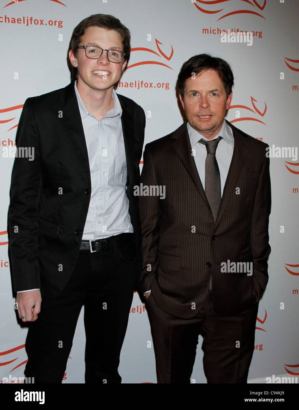 Michael J. Fox, son Sam at arrivals for A Funny Thing Happened on the ...