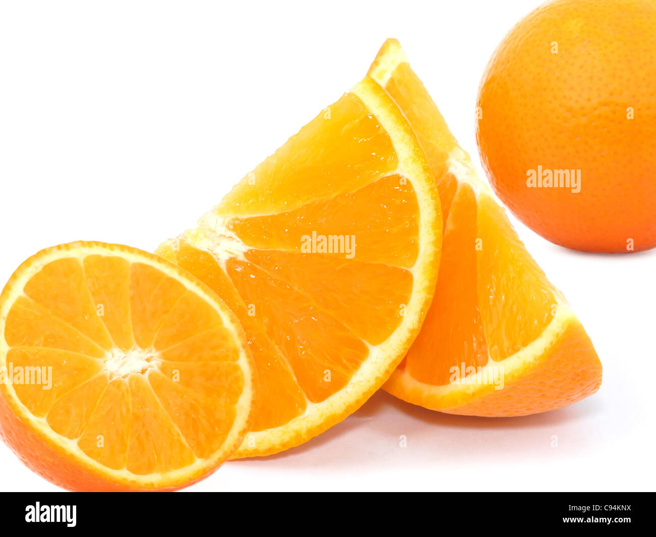 orange on a white background Stock Photo - Alamy