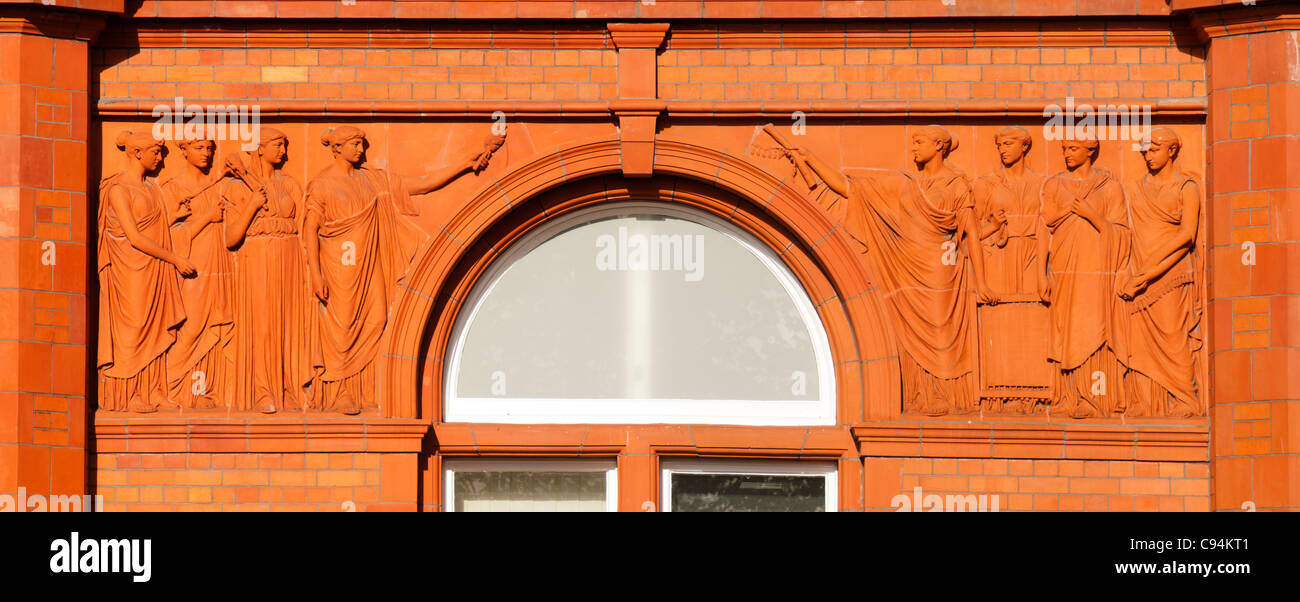 Terracotta frieze on the Peel Building, 1896. University of Salford ...