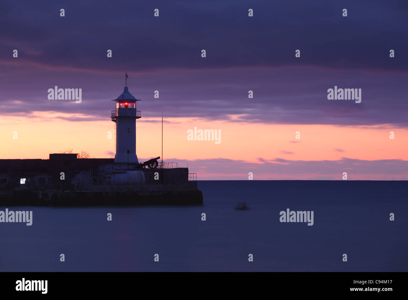 Lighthouse before sunrise hi-res stock photography and images - Alamy