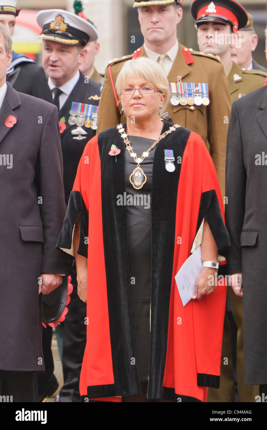 Deputy Lord Mayor Ruth Patterson at the Remembrance Sunday wreath ...
