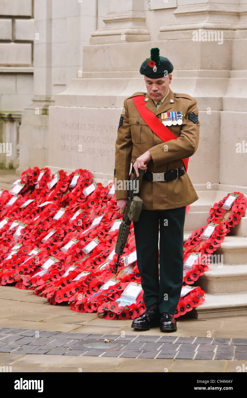 Guard of Honour at the Remembrance Sunday wreath laying ceremony ...
