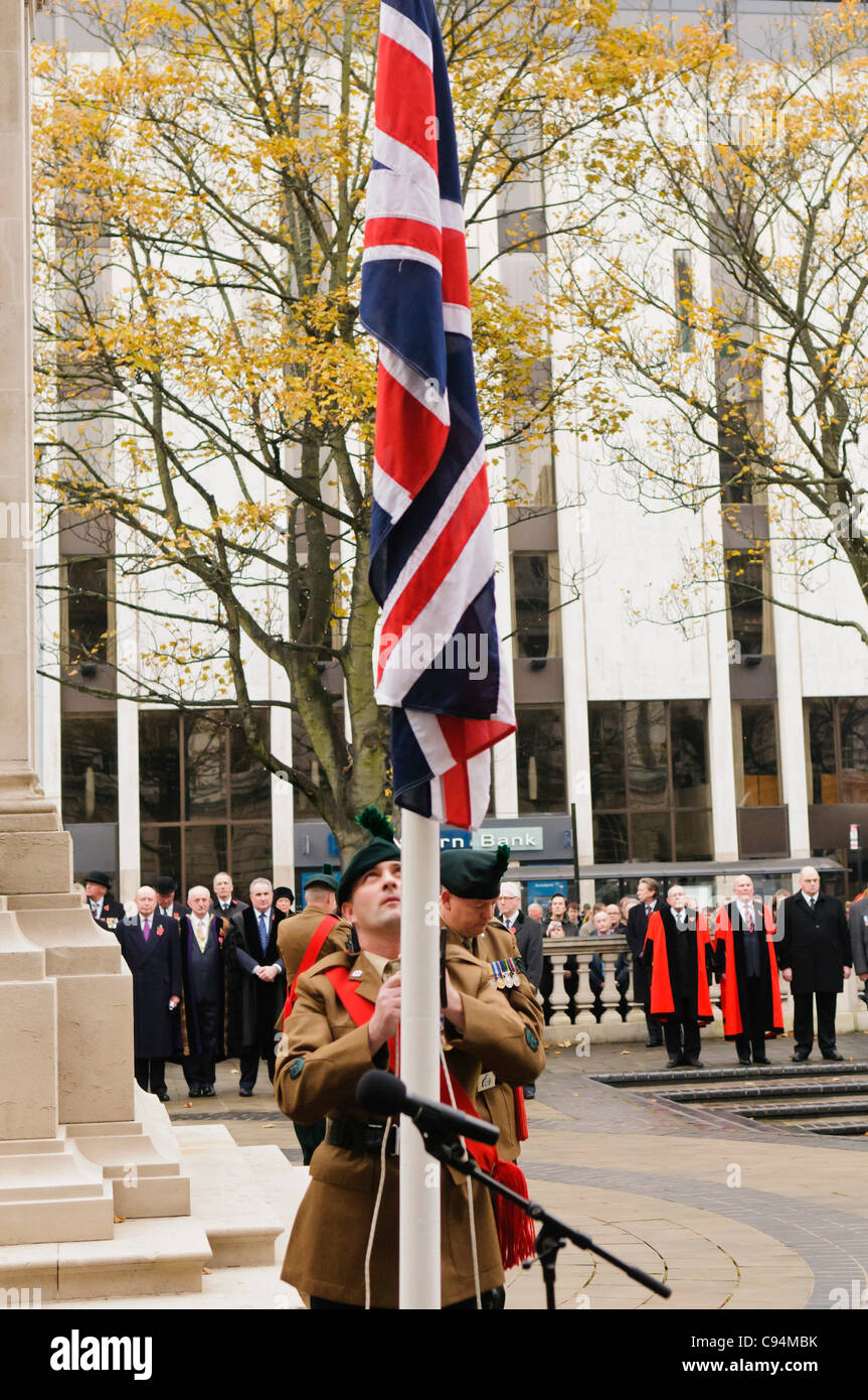 Half mast union jack hi-res stock photography and images - Alamy