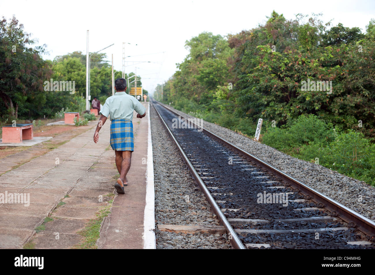 Nagercoil train station Stock Photo - Alamy