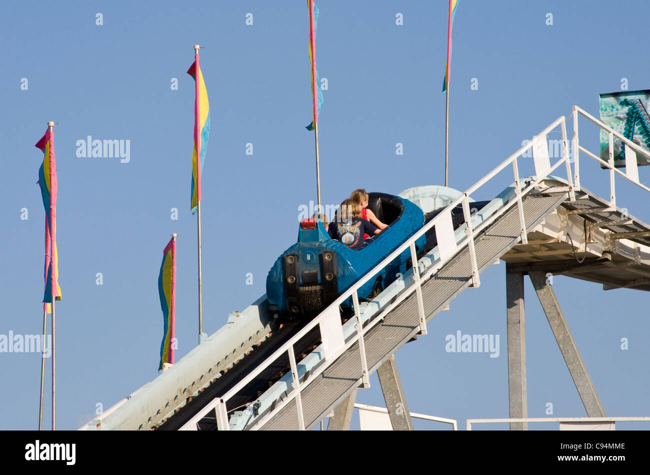 Roller Coaster Ride Stock Photo - Alamy
