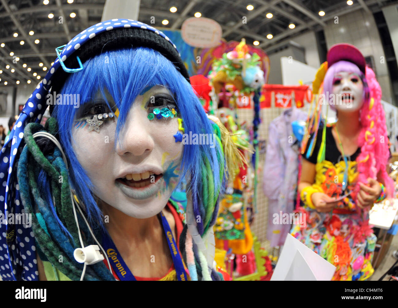 November 12, 2011, Tokyo, Japan - Exhibitors shows off their uniquely ...