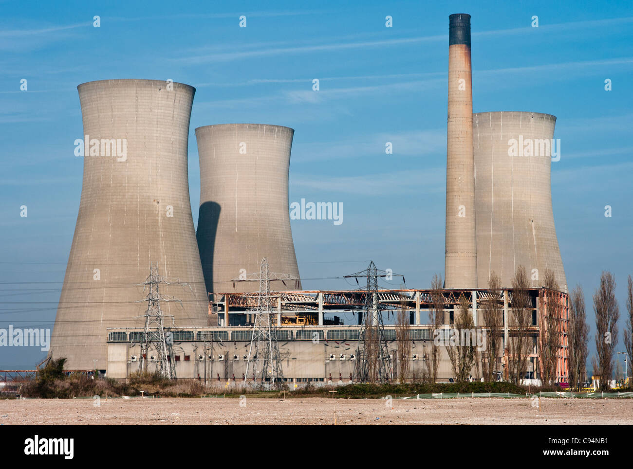 Richborough Electricity Power Station, Now Disused, Kent, UK Stock ...