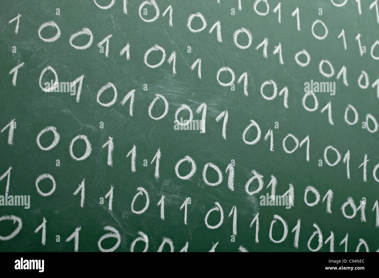 binary numbers on a computer screen Stock Photo - Alamy