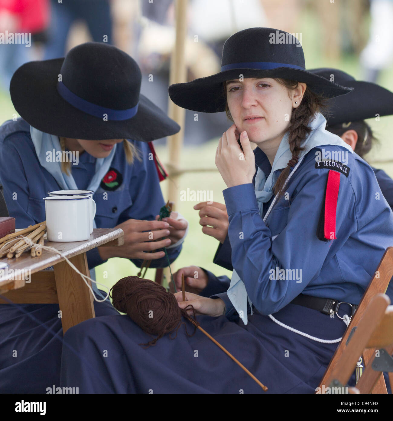 1920s Ranger Guides - Senior Section in felt stiff wide-brimmed hat ...