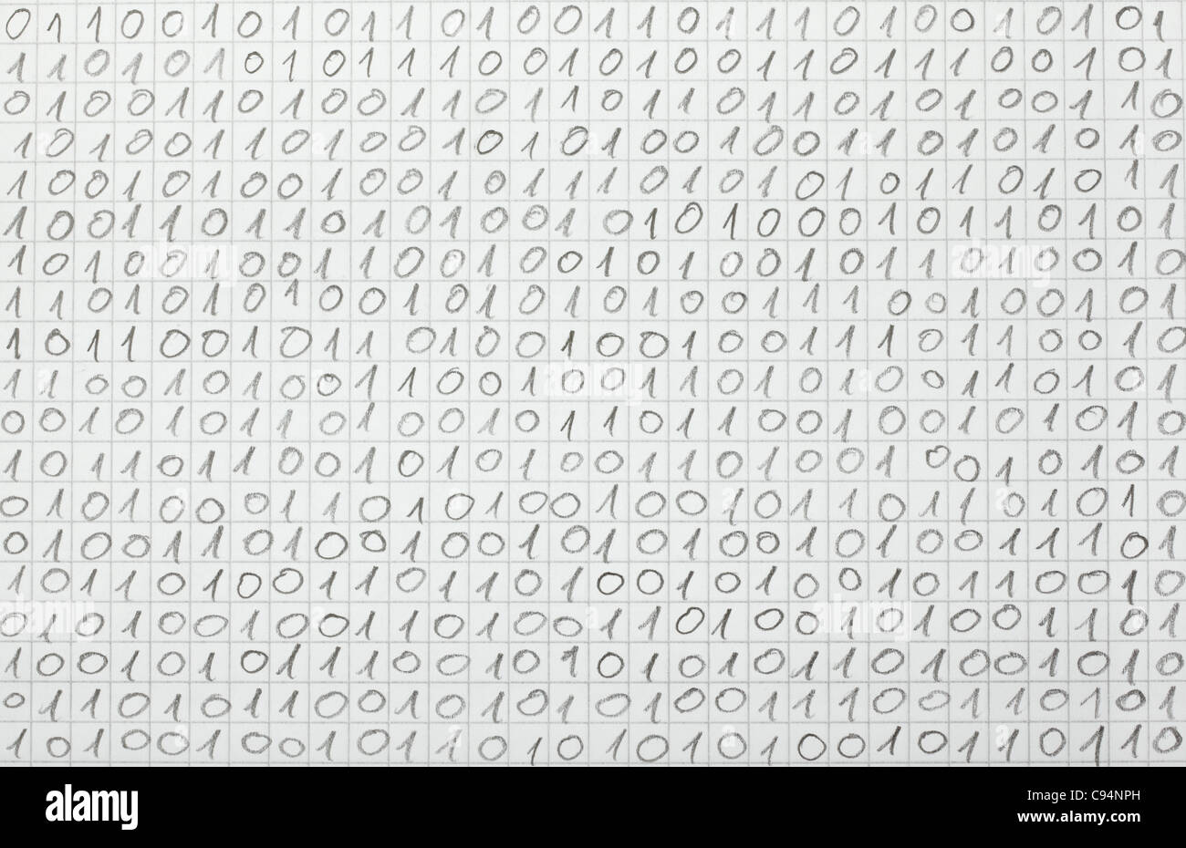 binary numbers on a computer screen Stock Photo - Alamy