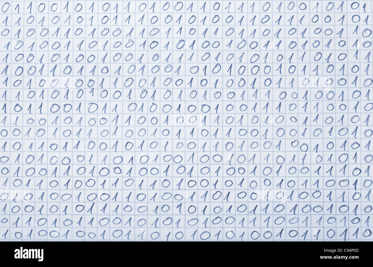 binary numbers on a computer screen Stock Photo - Alamy