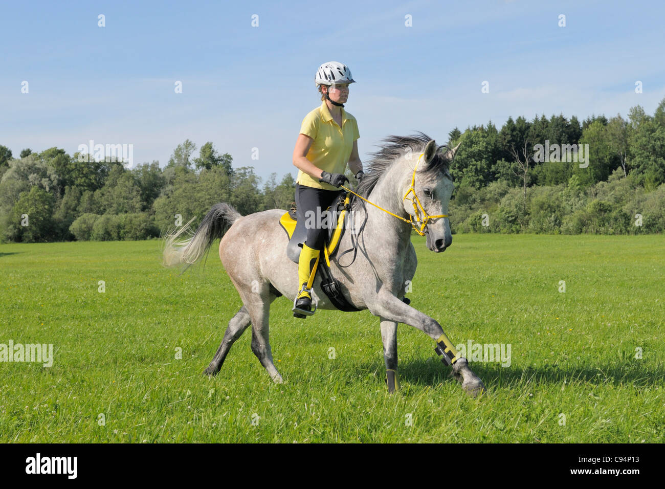 Riding into distance on horse hi-res stock photography and images - Alamy