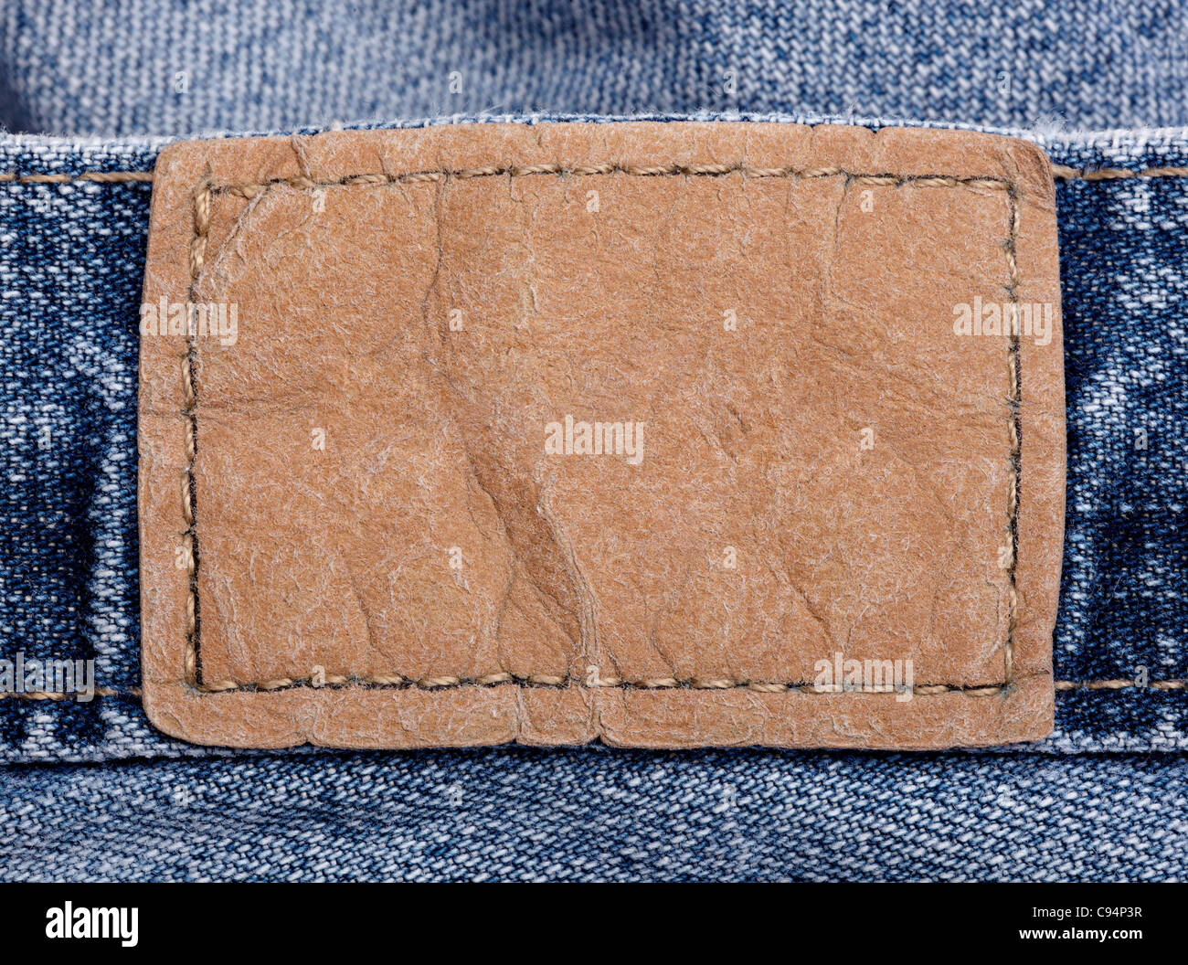 close up of jeans label Stock Photo - Alamy