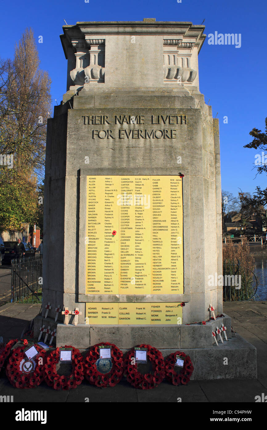 14 brass plaques containing the names of 243 fallen servicemen from WW1 ...