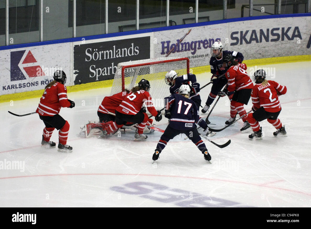 USA scring the first goal of the game by #16 Kelli Stack. The final ...