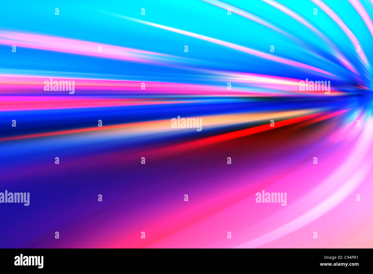 acceleration speed motion on night road Stock Photo - Alamy