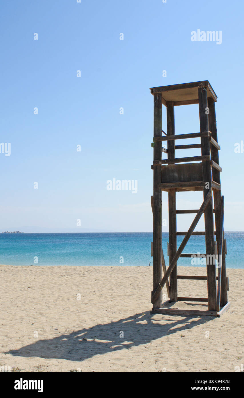 Lifeguard tower greece hi-res stock photography and images - Alamy