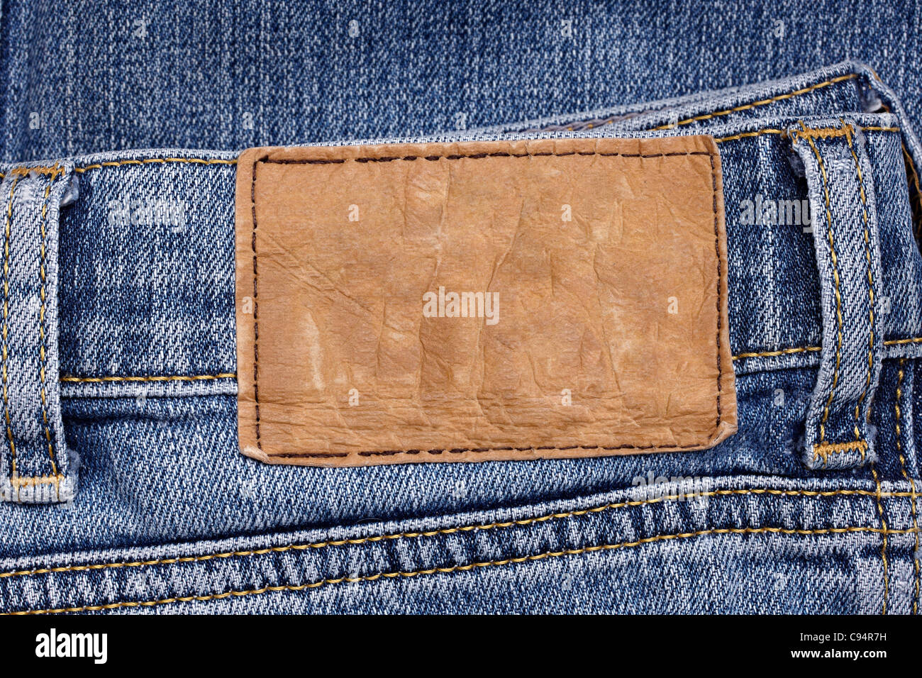 close up of jeans label Stock Photo - Alamy