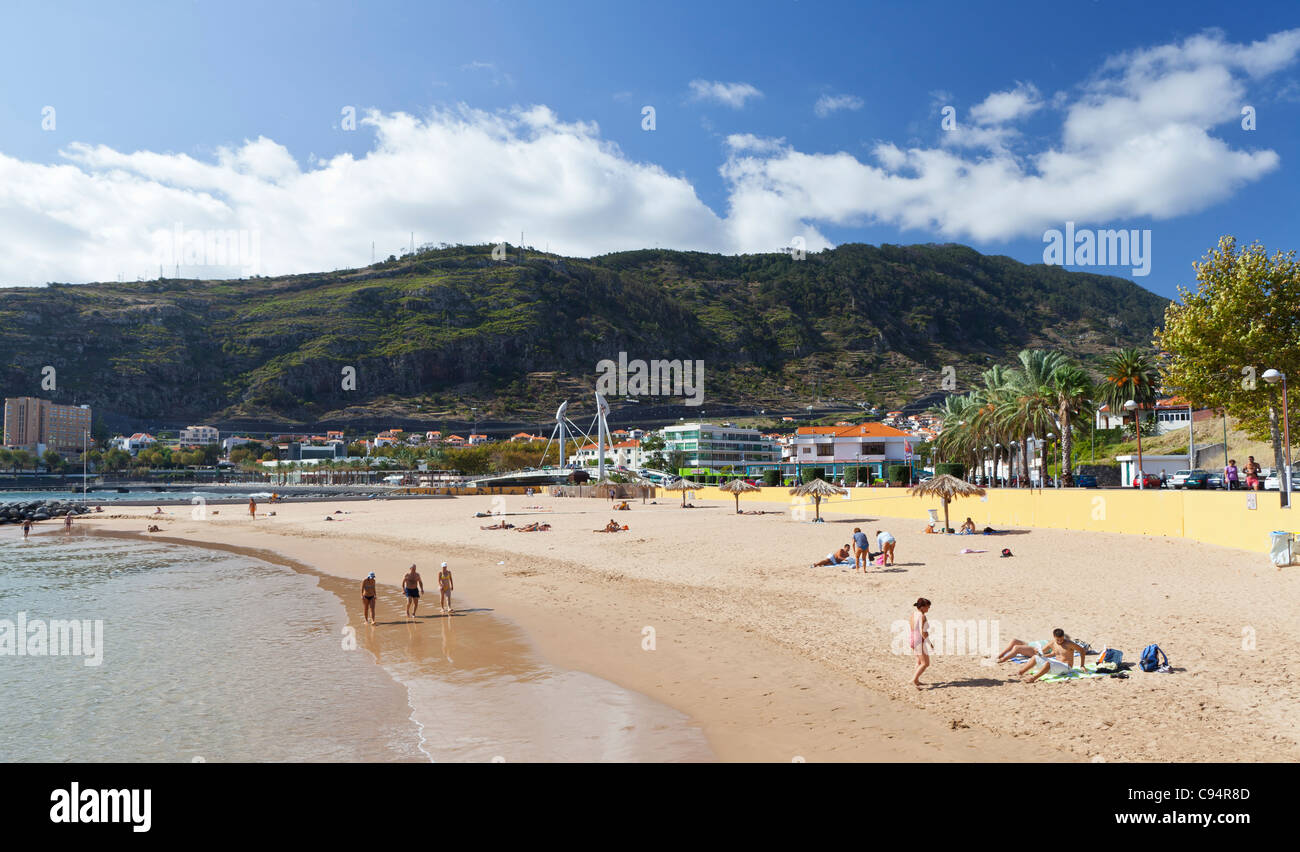 Machico beach - Machico, Madeira, Portugal, Europe Stock Photo - Alamy