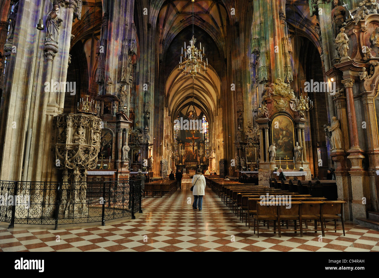 Austria, Vienna. St Stephens Cathedral (Stephansdom). The Gothic ...