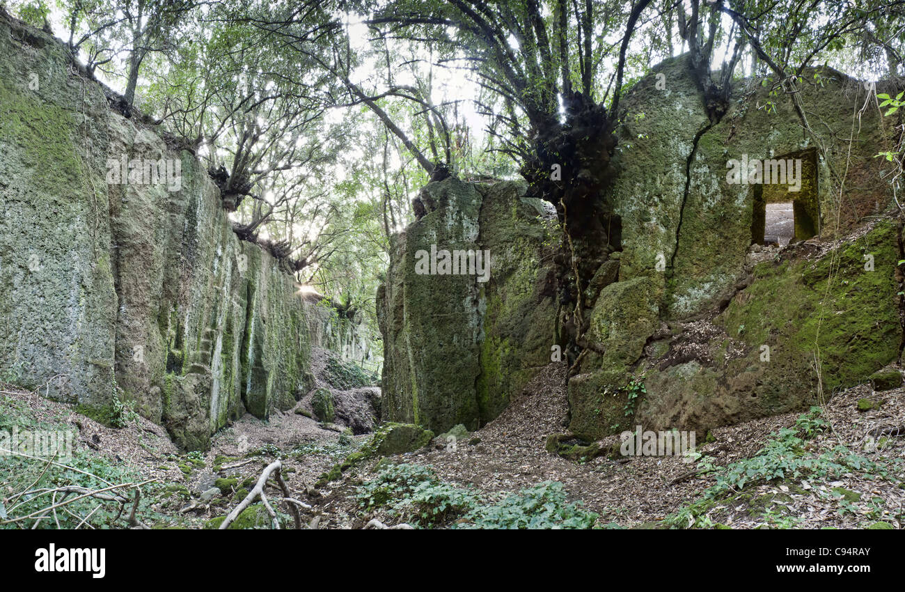 Way of the Underworld (Via degli Inferi) in the Etruscan necropolis of ...