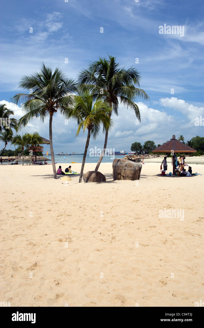 Sentosa Island: Siloso Beach Stock Photo - Alamy