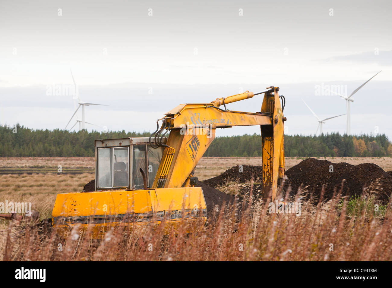 Climate change heaven and hell near Thurso in northern Scotland. A wind ...