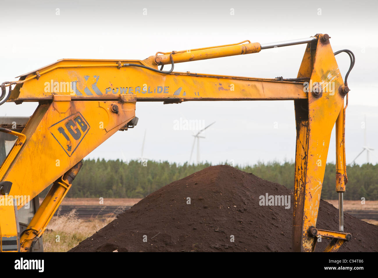 Climate change heaven and hell near Thurso in northern Scotland. A wind ...