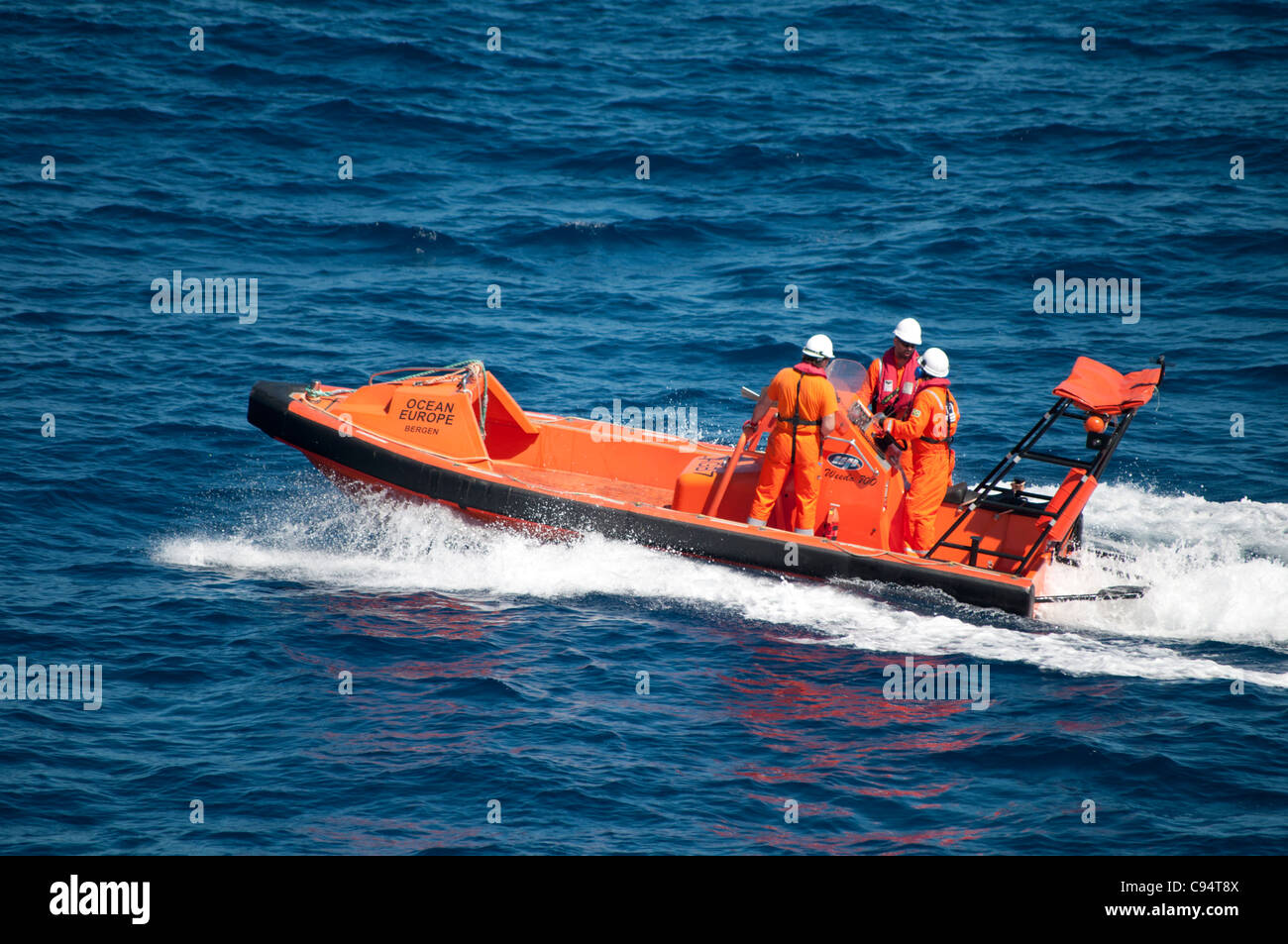 Fast Rescue Craft (FRC), or Man over board Boat (MOB) in offshore area ...
