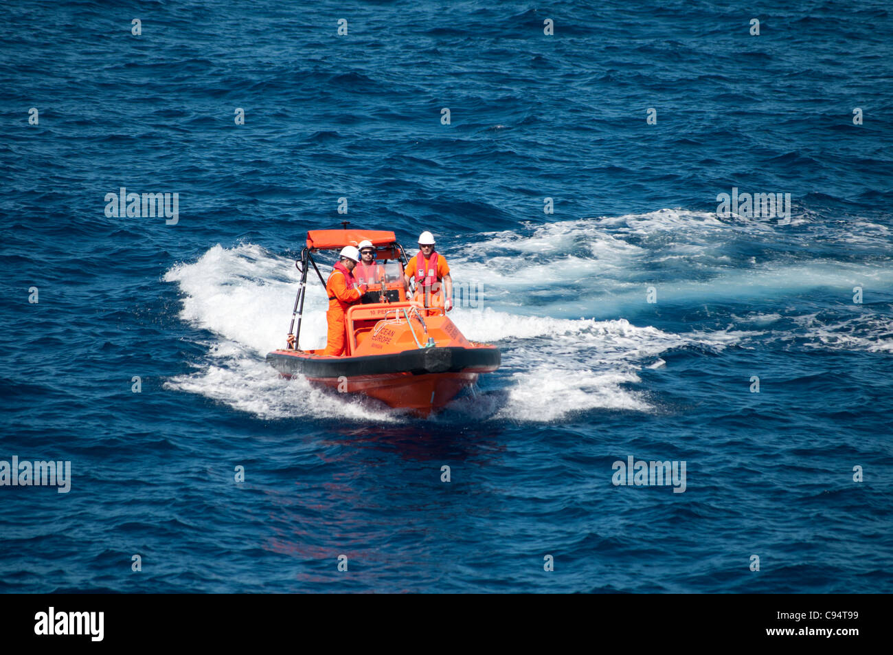 Fast Rescue Craft (FRC), or Man over board Boat (MOB) in offshore area ...