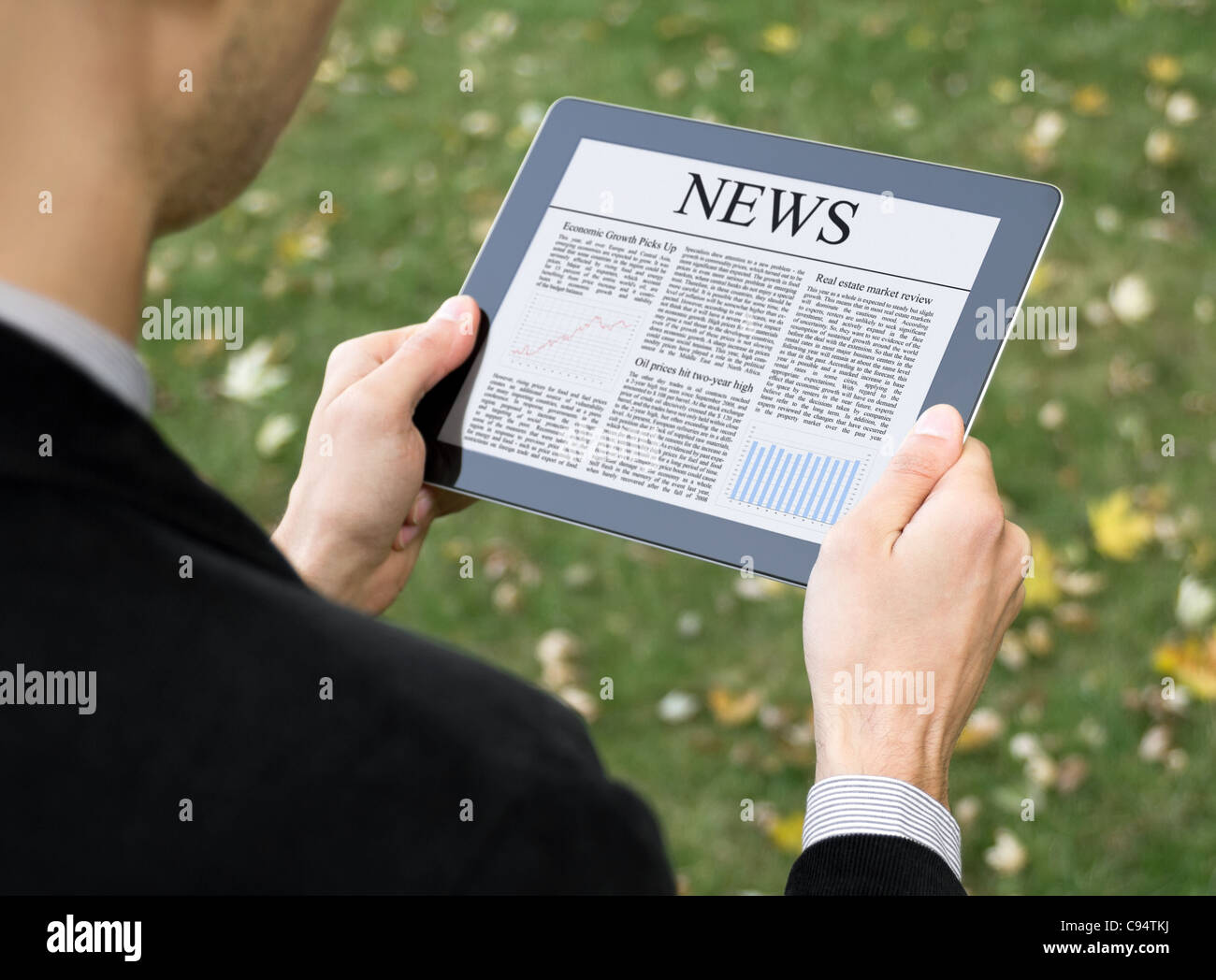 Digital newspaper hi-res stock photography and images - Alamy