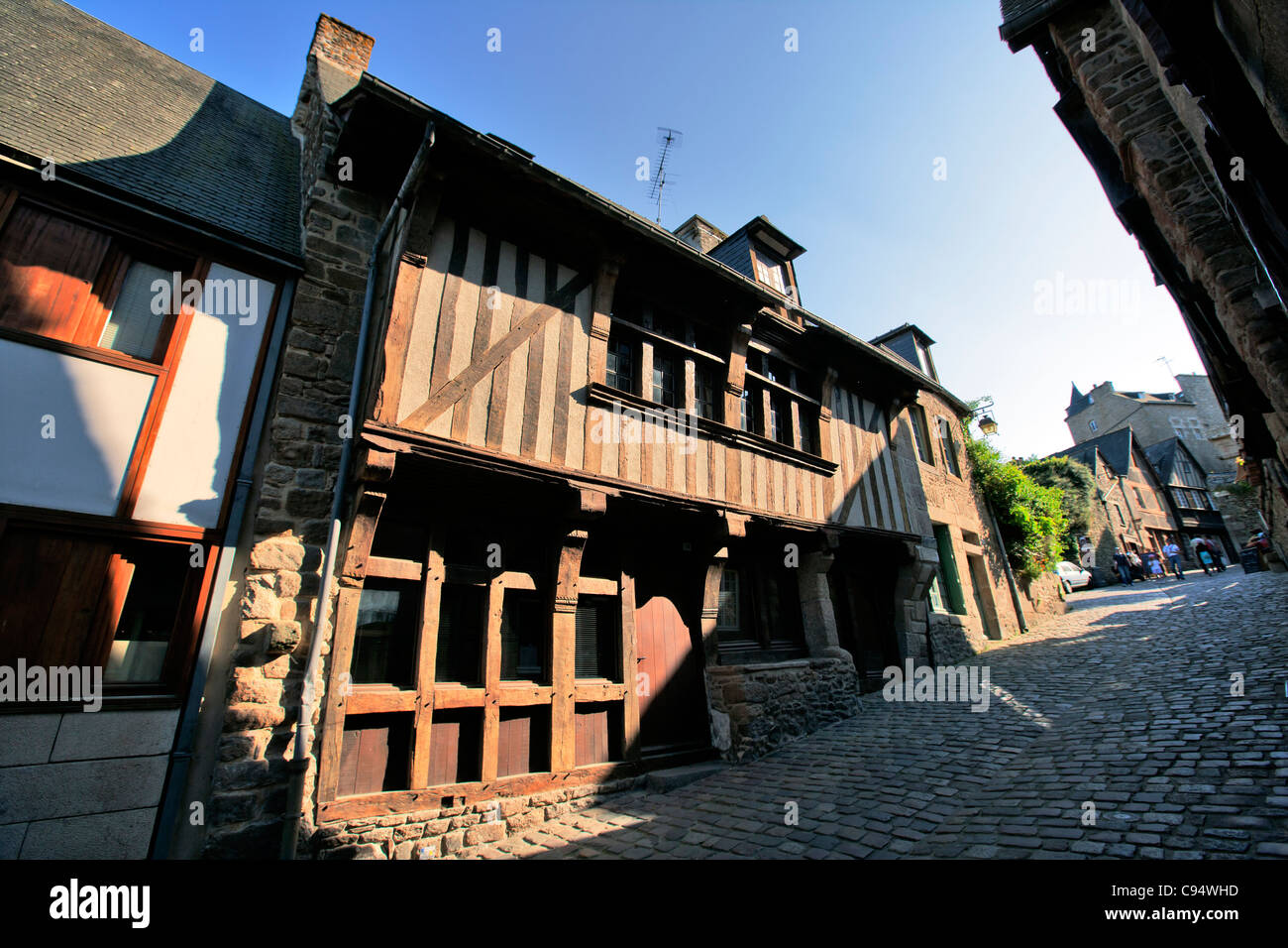 Dinan, medieval town, Brittany. France; Europe Stock Photo - Alamy