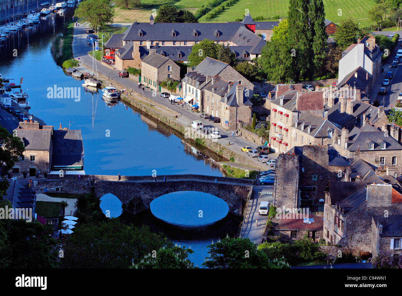 Dinan, medieval town, Brittany. France; Europe Stock Photo - Alamy