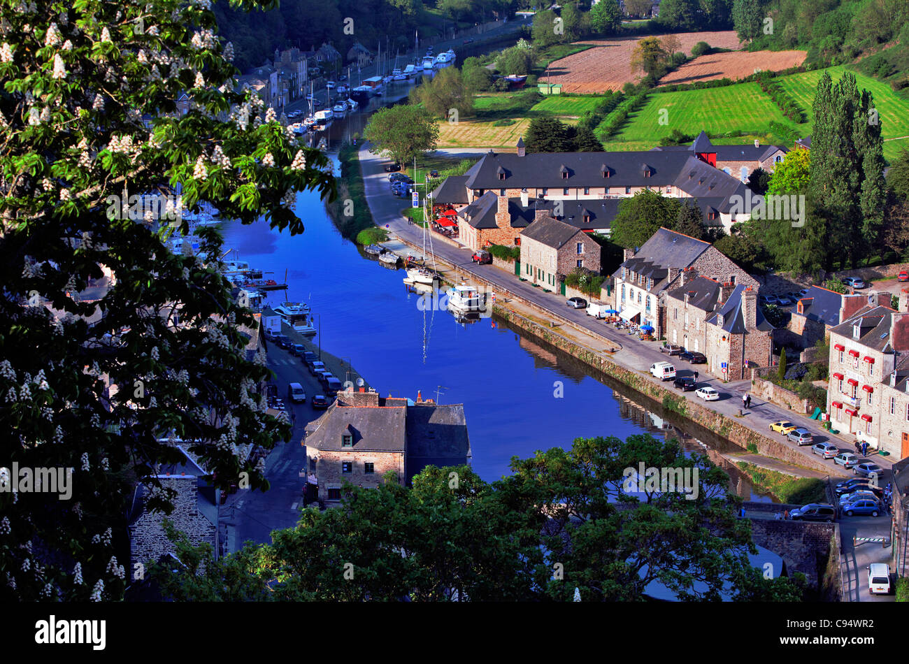 Dinan, medieval town, Brittany. France; Europe Stock Photo - Alamy