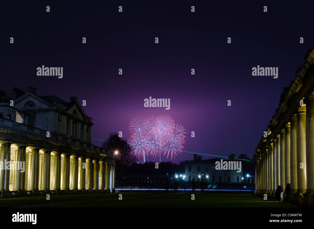 Fireworks displays in London 2011 - Greenwich Stock Photo - Alamy
