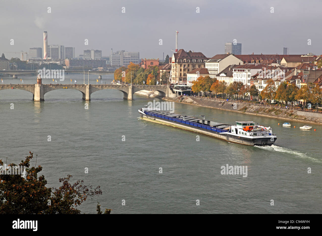 Rhine river Basel Switzerland Stock Photo - Alamy