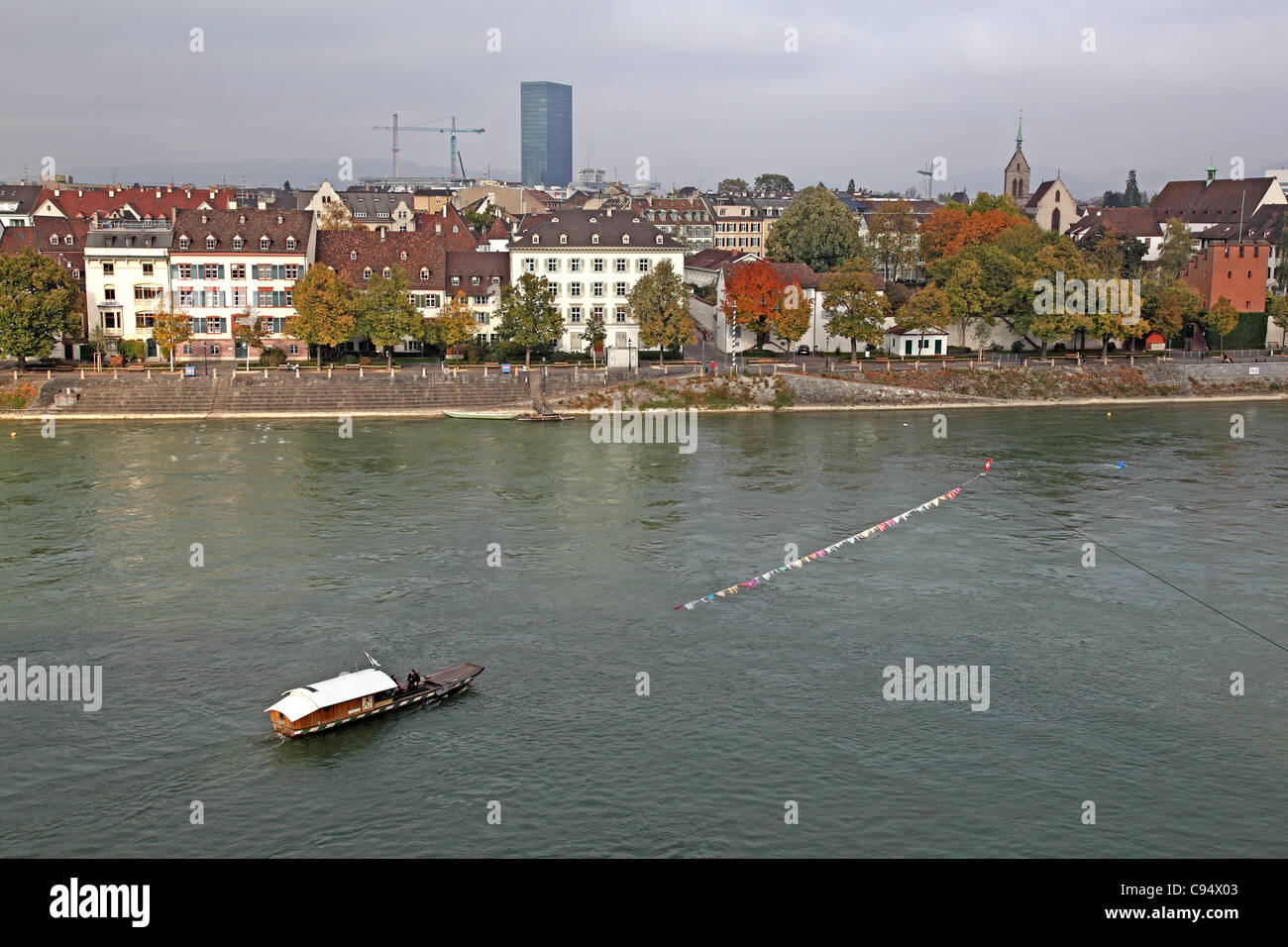 Rhine river Basel Switzerland Stock Photo - Alamy