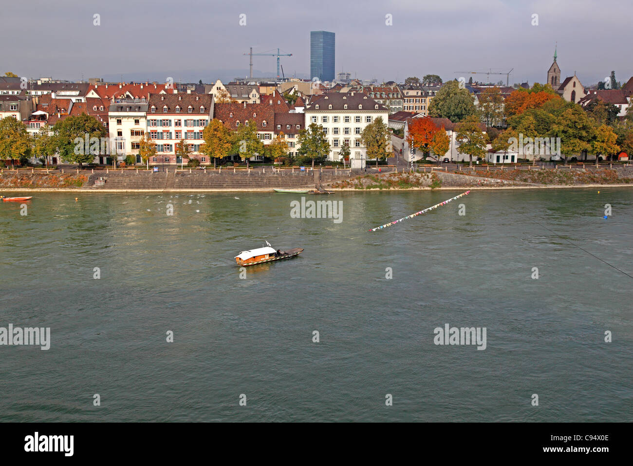 Rhine river Basel Switzerland Stock Photo - Alamy