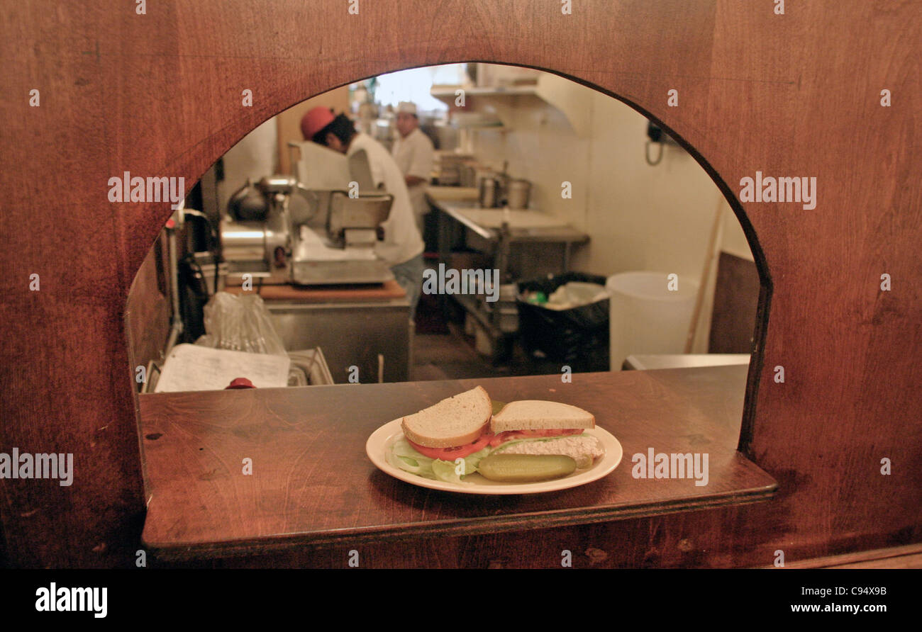 Interior of Eisenberg's sandwich shop in New York City Stock Photo - Alamy