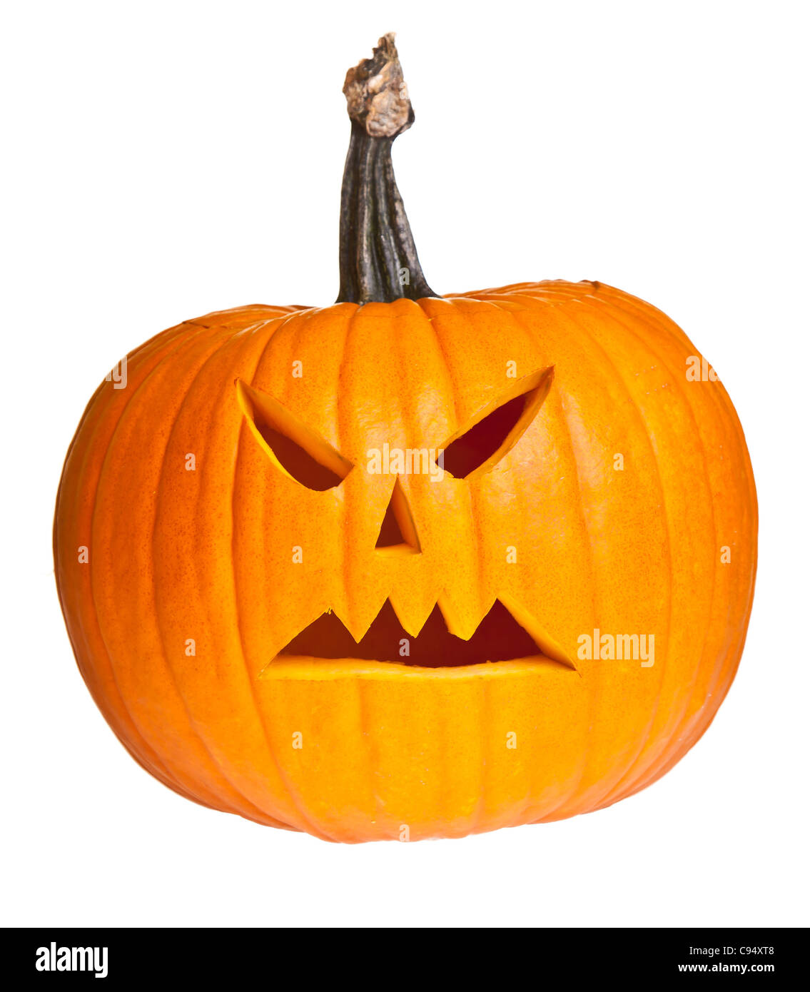 Scary jack-o-lanterns pumpkins Stock Photo - Alamy