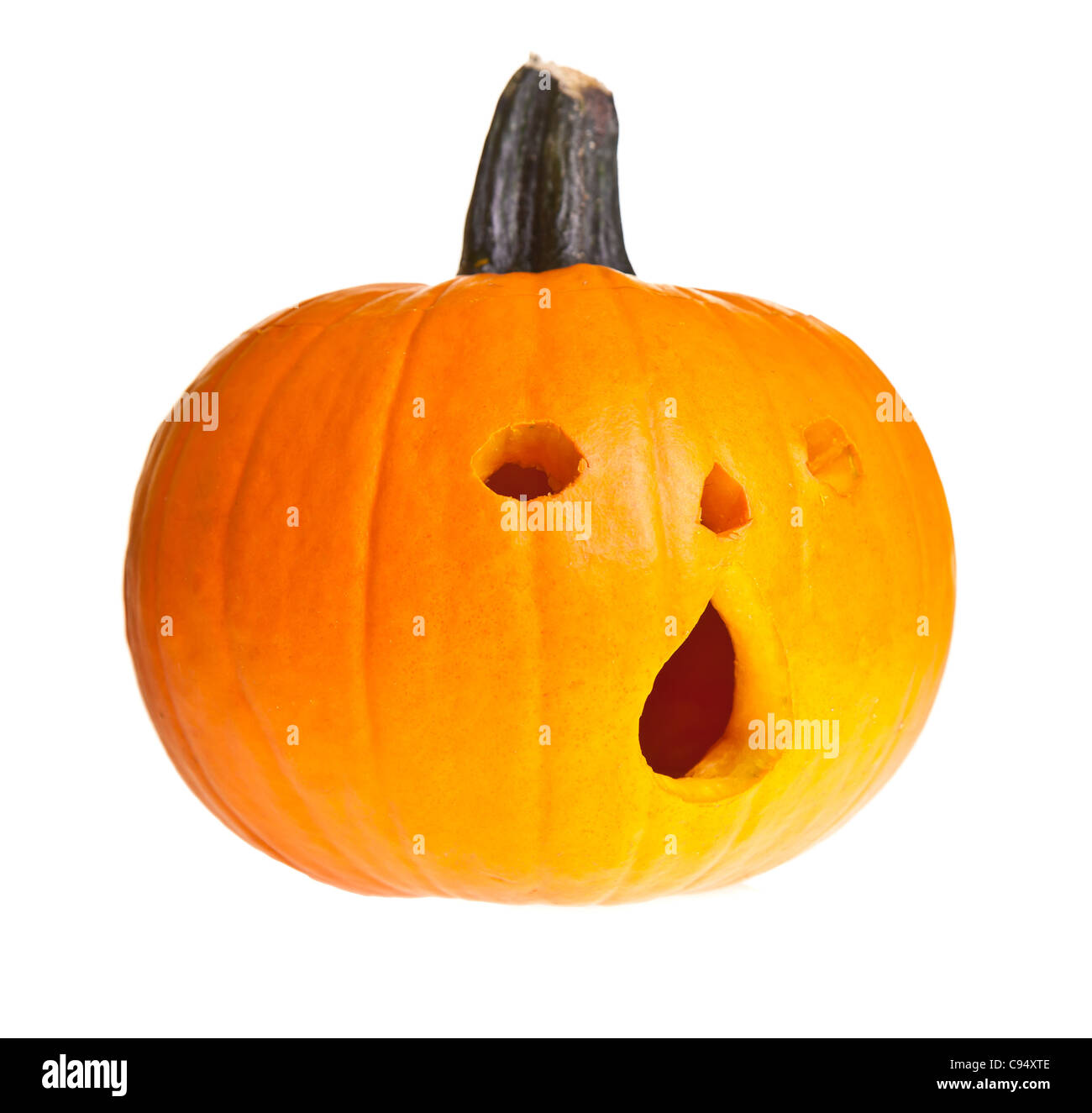 Scary jack-o-lanterns pumpkins Stock Photo - Alamy