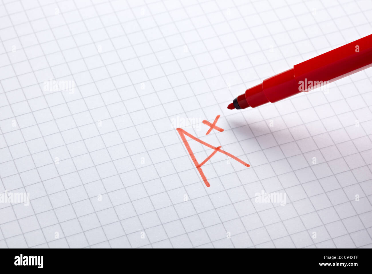 close up of schoolwork grading Stock Photo - Alamy