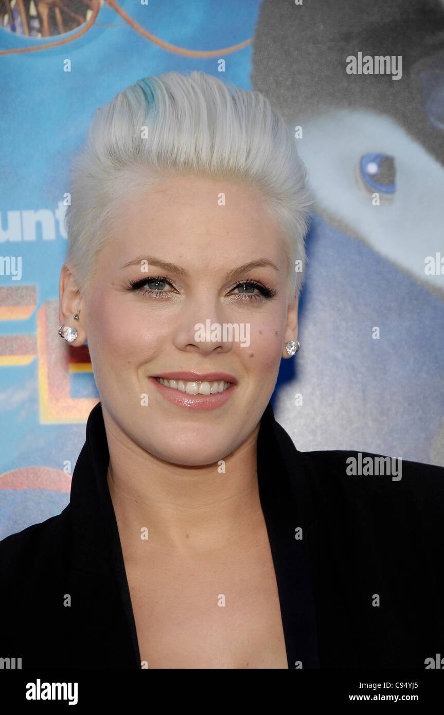 Pink at arrivals for HAPPY FEET TWO Premiere, Grauman's Chinese Theatre ...