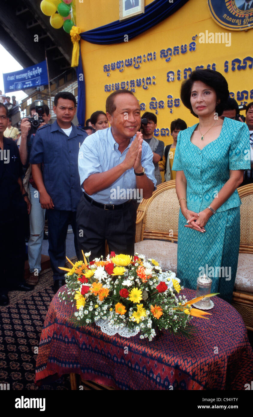 Prince Norodom Ranariddh, Cambodian election 1998 Stock Photo - Alamy